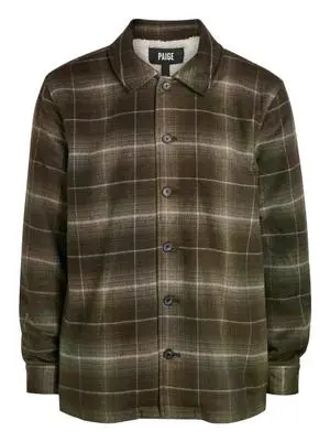 Paige Telford Plaid-pattern Button Shirt Jacket - Green
