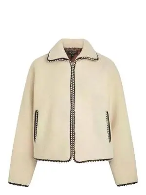 Rag & Bone Triangular-pattern-trim Zip-up Jacket - Neutrals