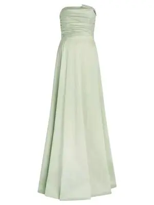 Bernadette Lucina Strapless Ruched Dress - Green