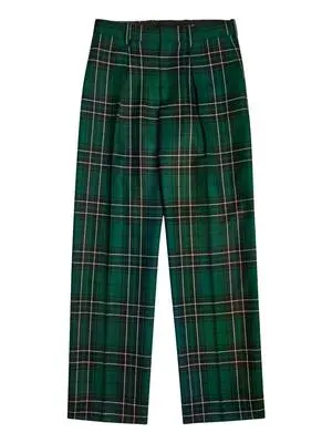 JW Anderson Tartan Trousers - Green