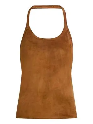 Stouls Halterneck Top - Brown