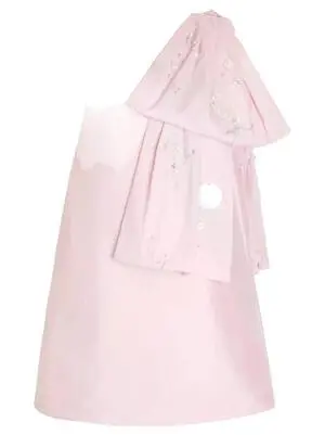 Bernadette One-shoulder Bow-embellished Dress - Pink