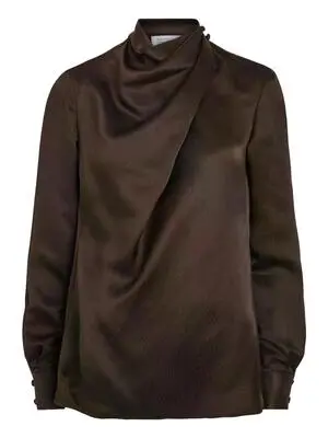 Gabriela Hearst Draped Top - Brown