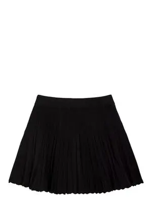 LoveShackFancy Pleated Mini Skirt - Black