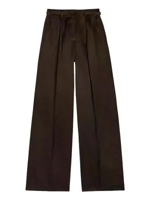 Gabriela Hearst Belted Wide Leg Trousers - Brown
