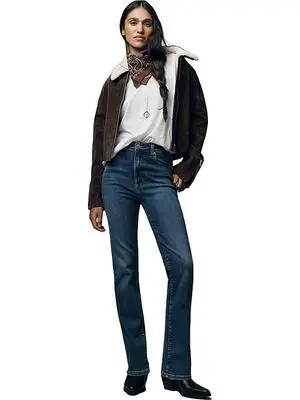 FRAME The Pencil High-rise Straight-leg Jeans - Foxley