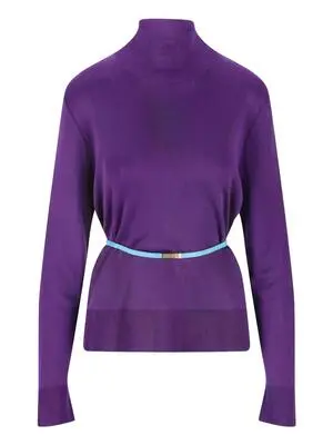 Gucci Turtleneck Top - Purple