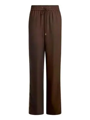 Etro Wide-leg Trousers With Drawstring - Brown