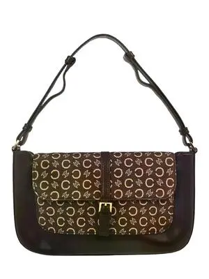 Celine 1990-2000s Printed Buckle Handbag - Brown