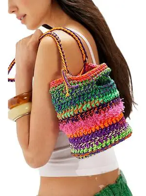 SHAREYOURLUCE SHAREYOURLUCE Happiness Crochet Shoulder Bag