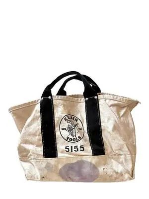 ANNA CORINNA Vintage Klein Tools Canvas Tote - White