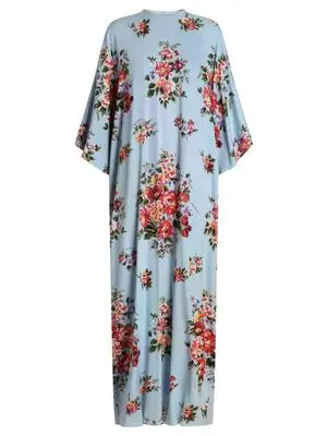 Dolce & Gabbana Floral Print Dress - Blue