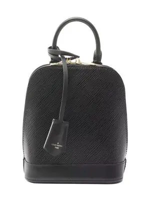 LOUIS VUITTON 2010s Alma Leather Backpack - Black