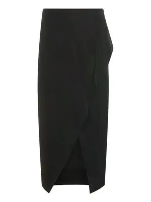 Khaite Asymmetric Skirt - Black