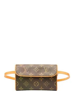 LOUIS VUITTON 2002 Monogram Pochette Florentine Belt Bag - Brown