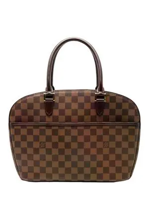 LOUIS VUITTON 2003 Damier Ebene Sarria Horizontal Handbag - Brown