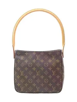 LOUIS VUITTON 2002 Mm Looping Monogram Shoulder Bag - Brown