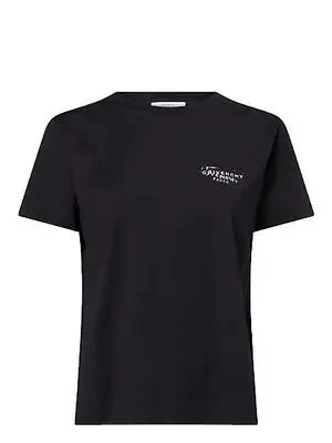 Givenchy Logo-print Cotton-jersey T-shirt - Black