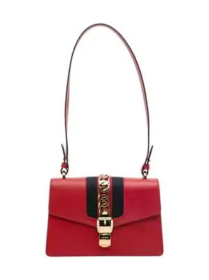 Gucci Sylvie Web Satchel - Red