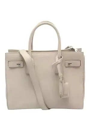 Saint Laurent 2000s Leather Tote Bag - Neutrals