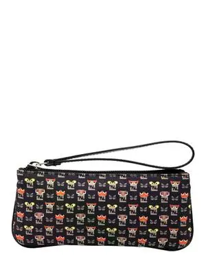 Fendi 2010-2025 Canvas Monster Clutch - Black