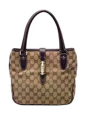 Gucci Gg Canvas Jackie Tote - Brown
