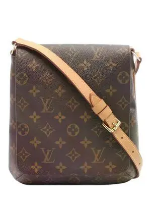 LOUIS VUITTON 2000 Monogram Shoulder Bag - Brown