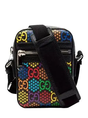 Gucci Gg Supreme Psychedelic Crossbody Bag - Black