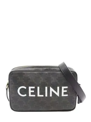 Celine Medium Triomphe Leather Shoulder Bag - Brown