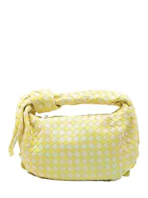 Bottega Veneta Teen Bicolor Nappa Intrecciato Dragon Jodie Hobo Bag - Yellow