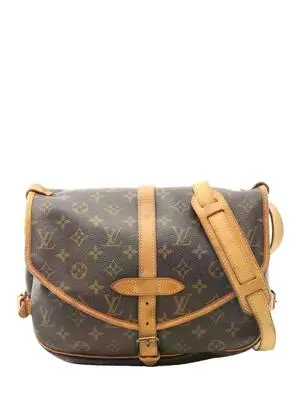 LOUIS VUITTON 2008 Saumur 30 Monogram Shoulder Bag - Brown