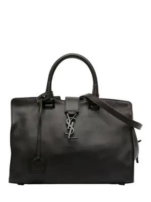 SAINT LAURENT 2015 Small Monogram Cabas Satchel