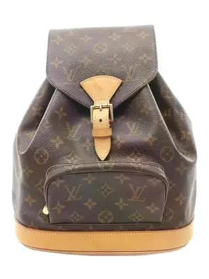 LOUIS VUITTON 2000s Mm Montsouris Monogram Backpack - Brown