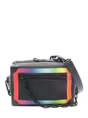 LOUIS VUITTON 2019 Taiga Rainbow Soft Trunk Crossbody Bag - Black