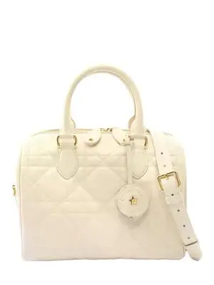 Dior 2010s Mini 25 Groove Leather Tote Bag - Neutrals