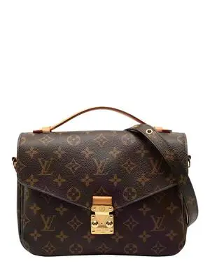 LOUIS VUITTON 2019 Monogram Pochette Metis Satchel - Brown