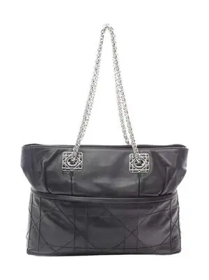 Dior 2000s Granville Leather Tote Bag - Black