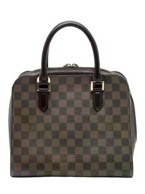 LOUIS VUITTON 2004 Damier Ebene Triana Handbag - Brown