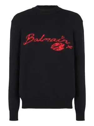 Balmain Virgin Wool Sweater - Black