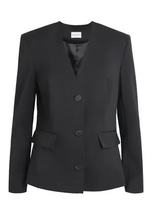 Claudie Pierlot Collarless Blazer - Black