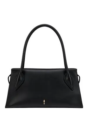 CHRISTIAN LOUBOUTIN Venus Medium Leather Shoulder Bag - Black