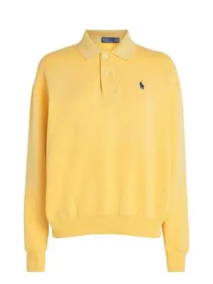 POLO RALPH LAUREN Cotton-Blend Polo Sweatshirt