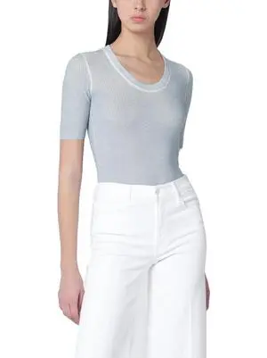 Chloé Wool-blend Knit Top - Blue