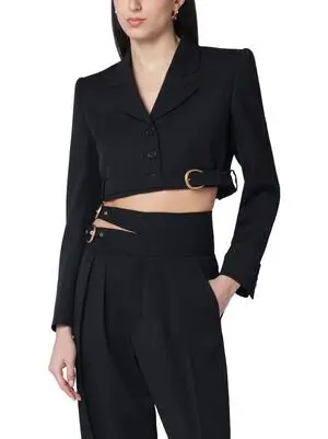 Chloé Cropped Spencer Jacket - Black