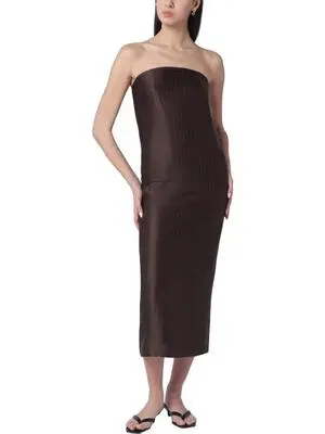 Loulou De Saison Giulia Bustier Dress - Brown