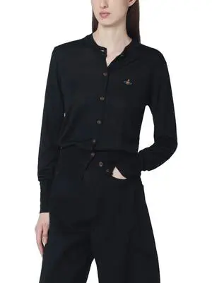 VIVIENNE WESTWOOD Wool And Silk Cardigan - Black