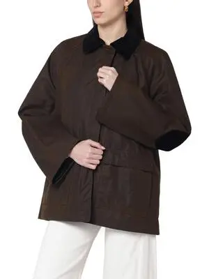 TOTEME Waxed Cotton Country Jacket Brown