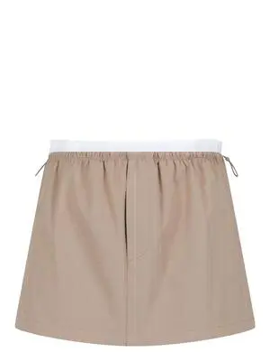 Alexander Wang Logo Skirt - Taupe