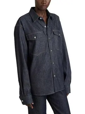 JW Anderson Oversized Denim Shirt - Blue