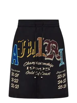 Amiri Varsity Patch Short - Black